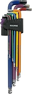 Eclipse Professional Tools EHK9PS-L 9-Piece Extra Long Colour Coded Hex ...