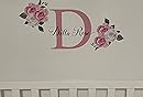 Amazon.com: Name Initial Roses Wall Decal | Kids Wall Decor | Custom ...
