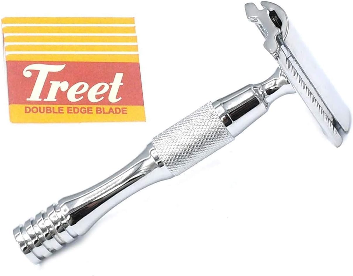 Amazon.com: OdontoMed2011® Stainless Steel Safety Razor Silver for ...