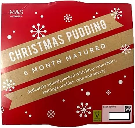 M&S Christmas Pudding 6 Months Matured 800g in Premier life Store Box ...