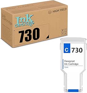 Amazon.com: VENYAA Compatible Ink Cartridge Replacement for HP 730 High Yield 300ml Ink ...