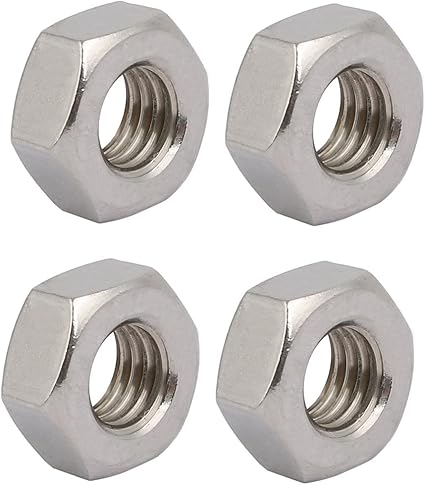 Amazon.com: uxcell 4pcs M10 x 1.5mm Pitch Metric Thread 201 Stainless ...