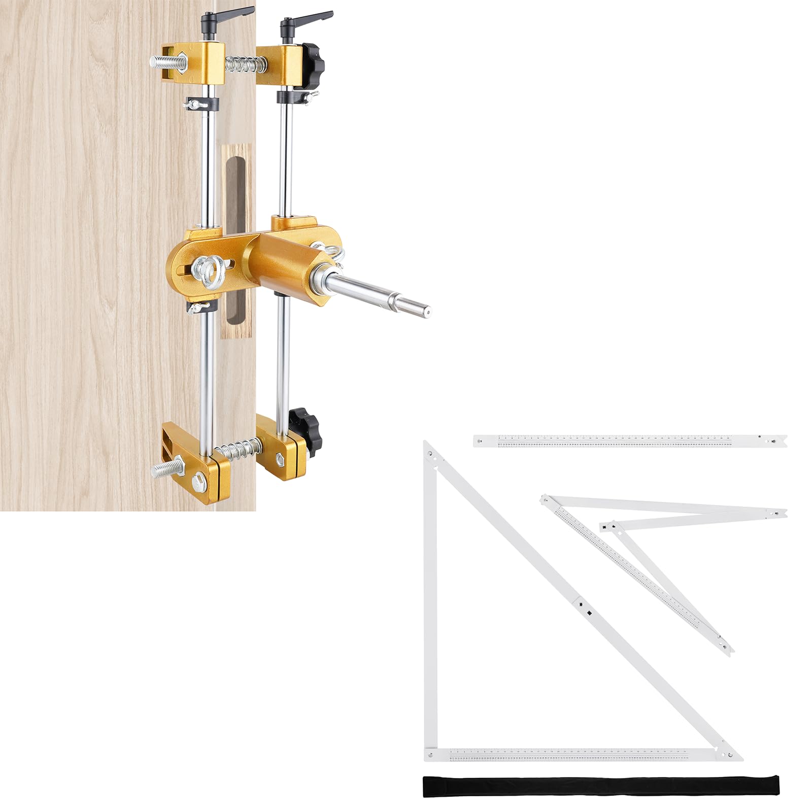 Meticuloso Door Lock Hole Opener Kit, Updated Lock Mortiser for Wooden ...