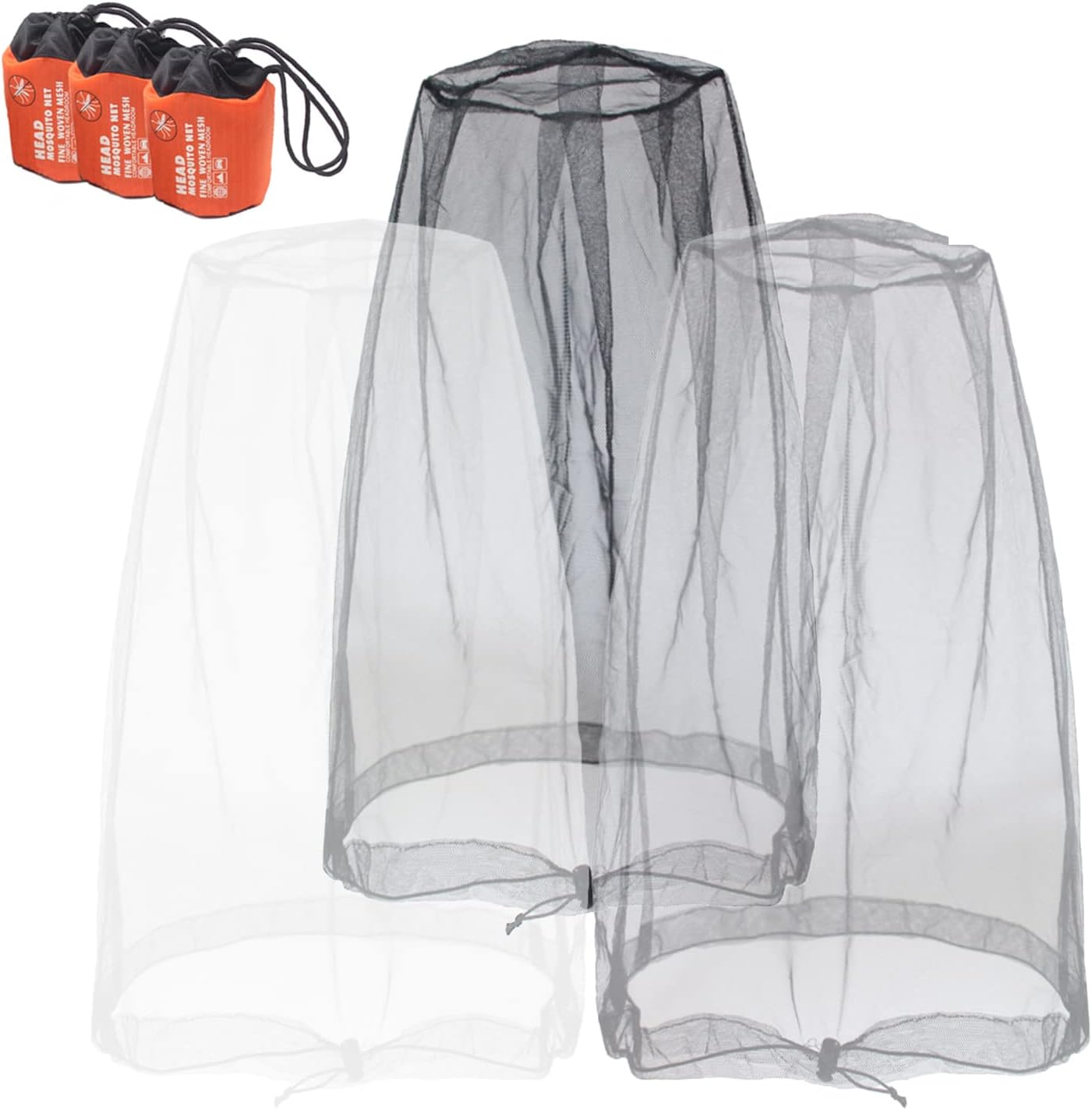 Anvin Mosquito Head Mesh Nets Gnat Face Netting for No See Ums Insects ...