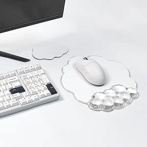 Amazon.com: Cloud Mouse Pad with Gel Wrist Support for Mouse - Clear ...