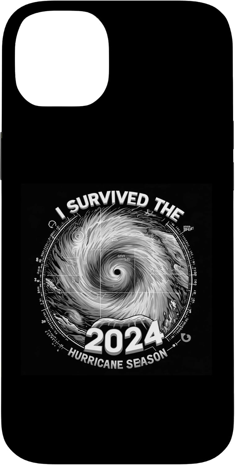 Amazon.com: iPhone 14 Plus I Survived the 2024 Hurricane Season II Case ...