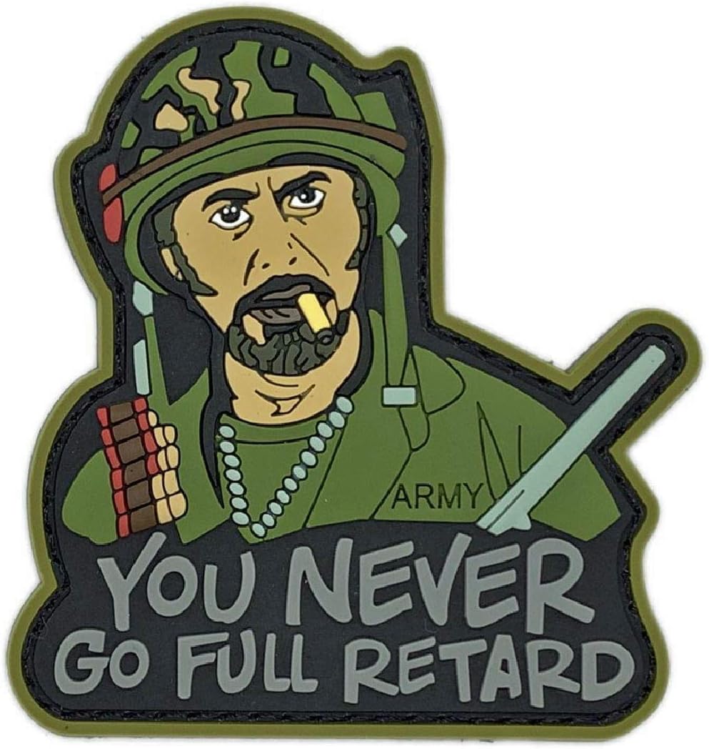 Amazon.com: Miltacusa Never Go Full Humor Funny Inspired Tactical Patch [3D-PVC Rubber - Hook ...