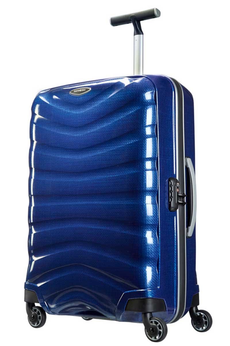 Samsonite Firelite Polycarbonate 69 cms Blue Hard Sided Suitcases (U72 ...
