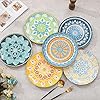 Amazon.com | AHX Dinner Plates Ceramic Plate Set - 10 Inch Large ...