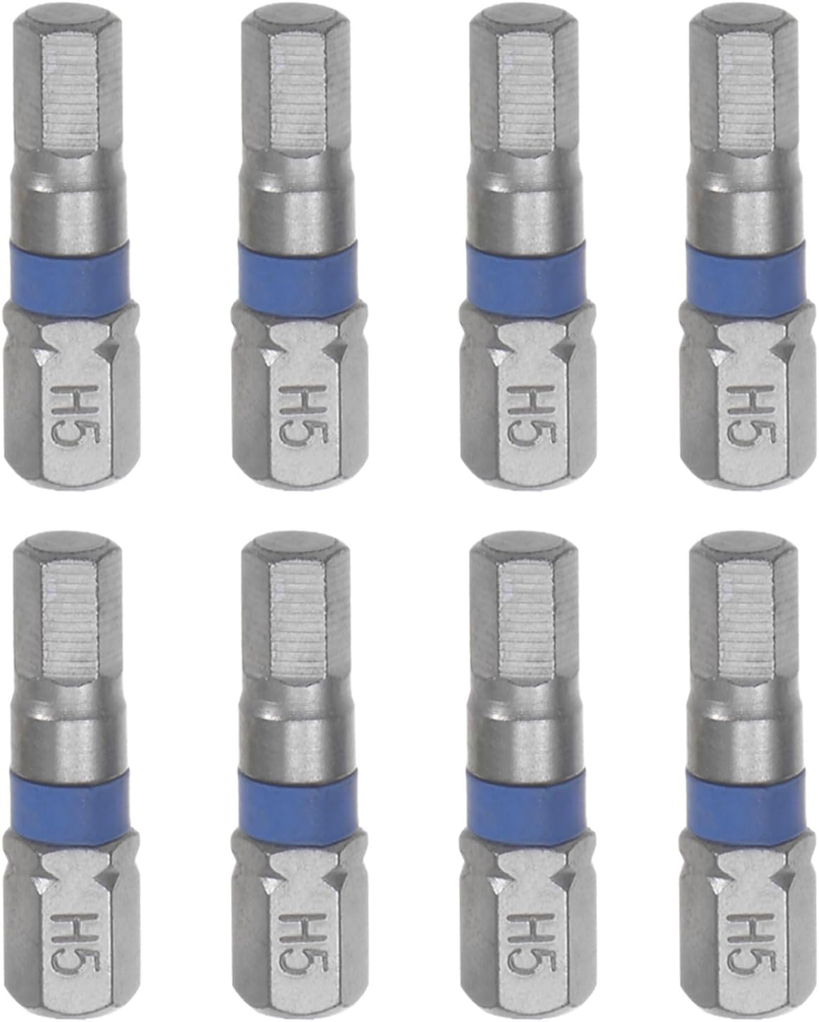 HARFINGTON 8pcs H5 Hex Screwdriver Bit 5mm 1/4" Hex Shank 1" Length S2 ...
