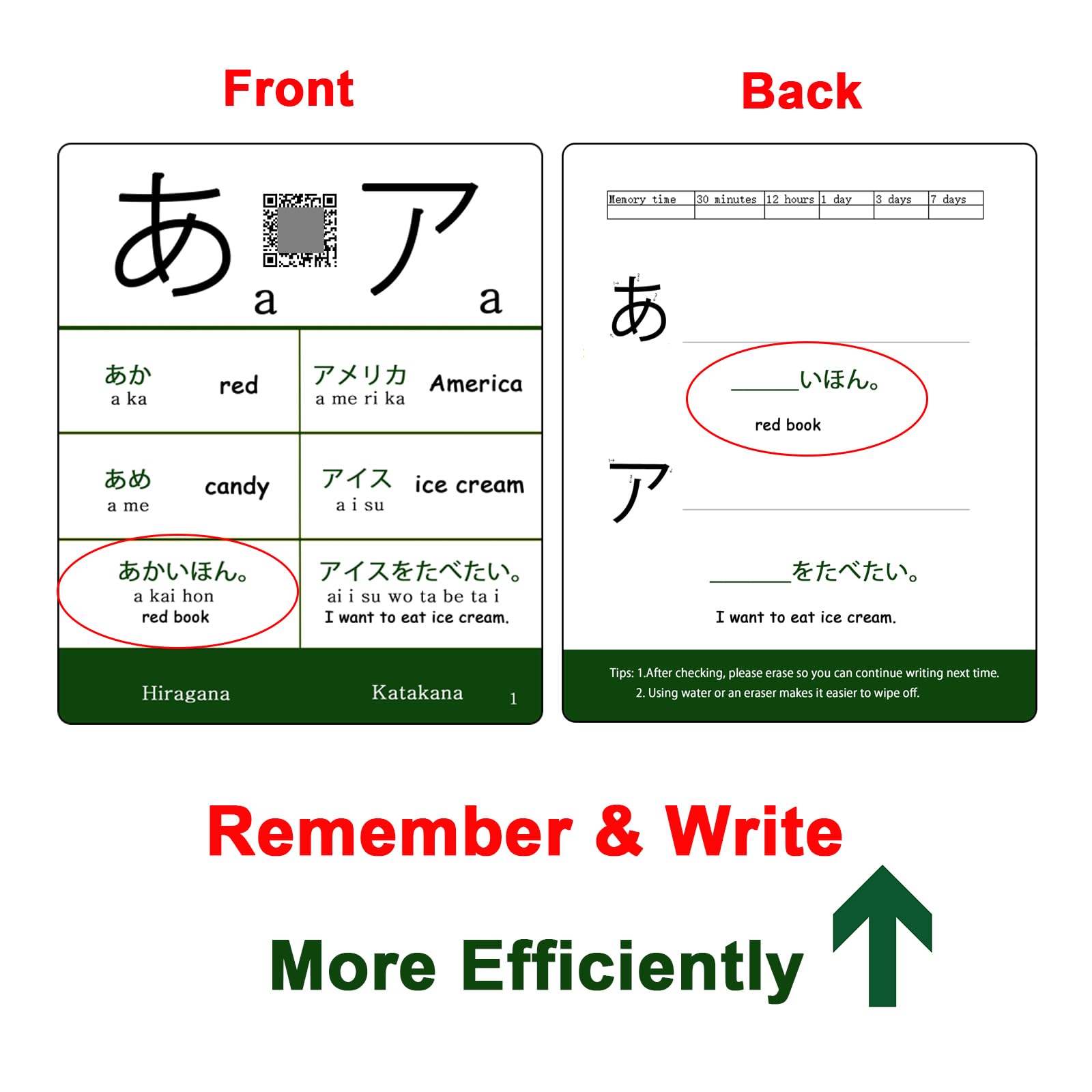 Snapklik.com : Japanese Hiragana & Katakana Learning Flash Cards