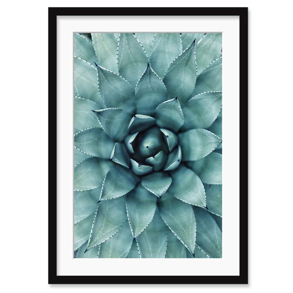 COLOSSAL ART HOUSE Bunch Leaf Modern Art Framed Poster Wall Painting ...