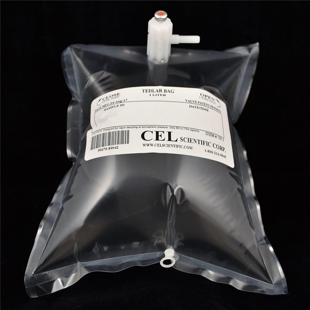 Tedlar Bag 1L - Air Sampling - Gas Sampling - PVF Australia | Ubuy