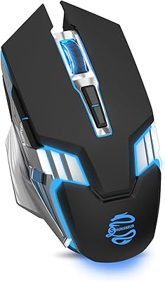 Amazon.com: Zelotes Ergonomic 7200 DPI LED Optical Wired Gaming Mouse ...