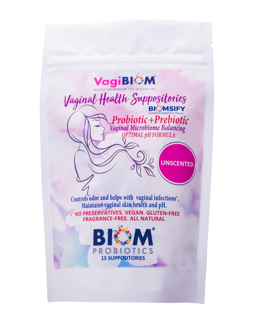 Buy Biom Vaginal Probiotic Suppository: Natural Vaginal pH and Odor ...
