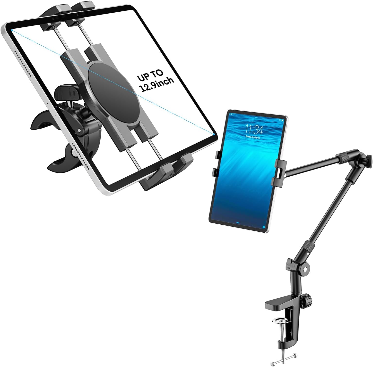 Amazon.com: KDD 27in Long Arm Tablet Stand Holder & Spin Bike Tablet ...