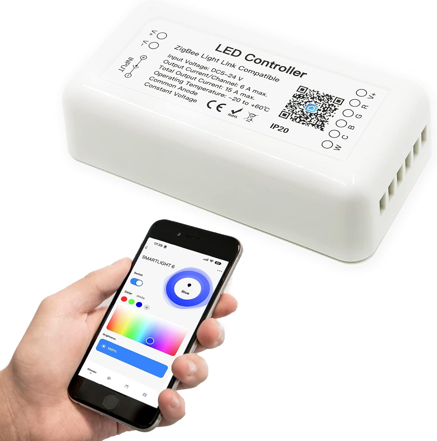 Amazon.com: IHSENO ZigBee 3.0 LED Light Strip Controller RGBCW(Color ...