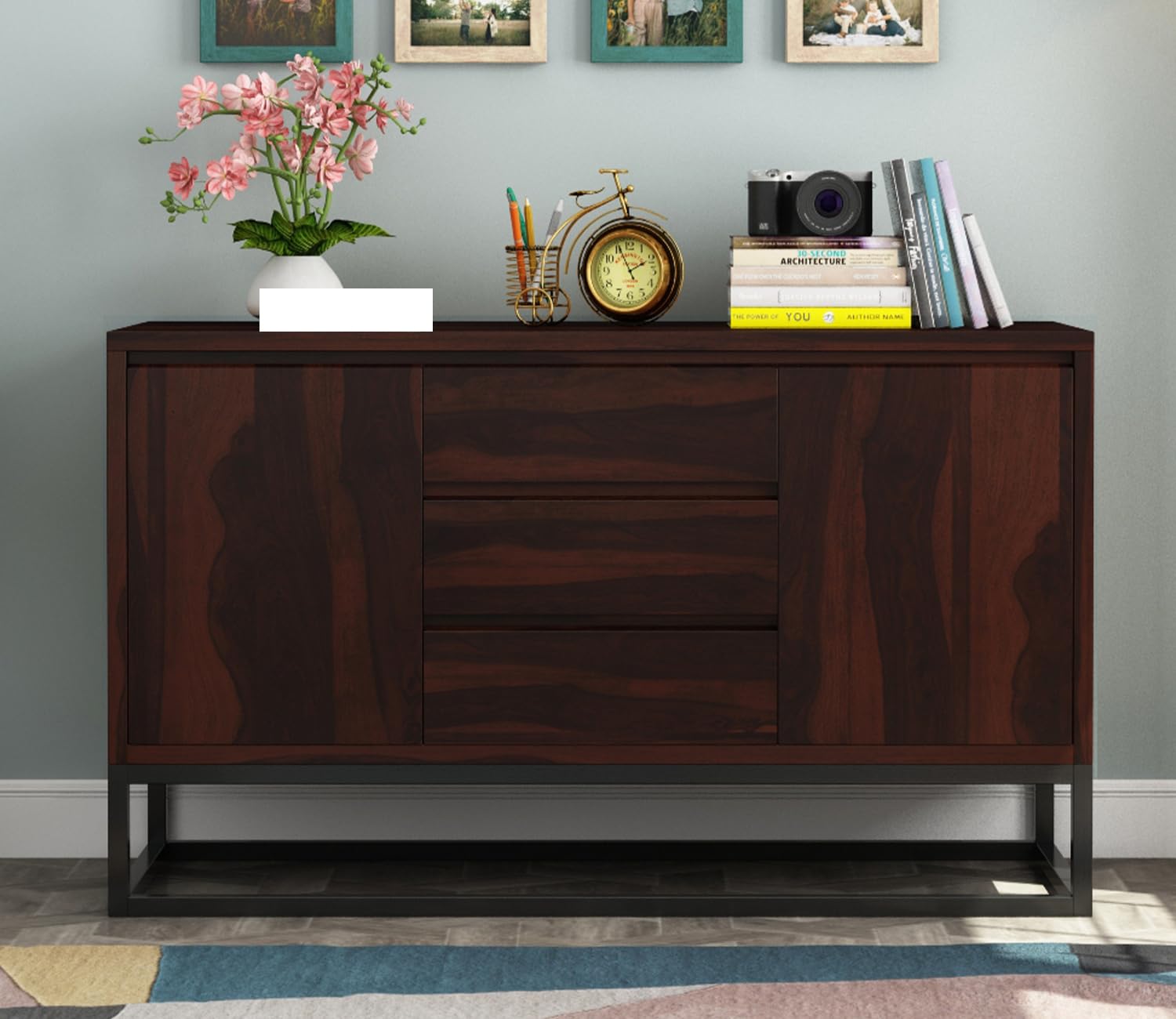 GADWAL FURNITURE Solid Sheesham Wood Wooden Chest of Drawers with ...