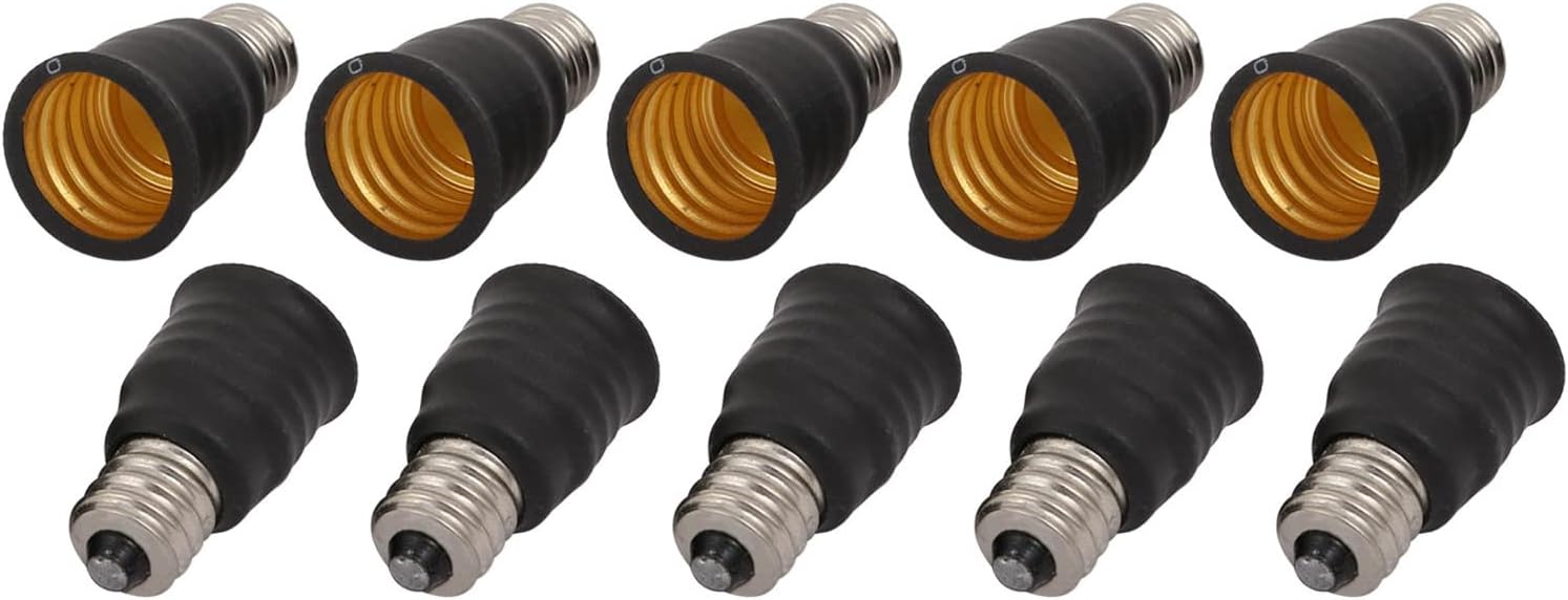 YOKIVE 10 Pcs E12 to E27 Light Socket Extension Holder, Bulb Base ...