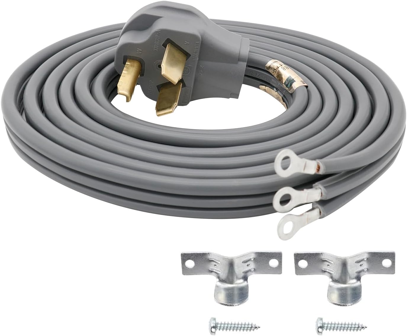 Amazon.com: Cable Matters 10 AWG 3 Prong Dryer Cord 10 ft, 30 Amp 7500W ...