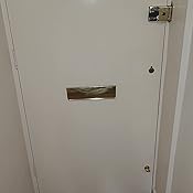 Polished Brass Internal Letter Box Flap - Inner Draught Excluder Post ...