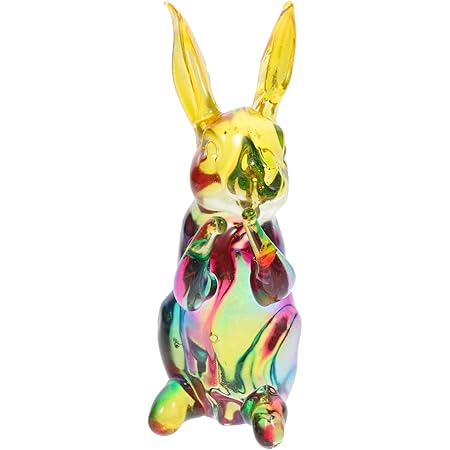 FOMIYES Crystal Rabbit Bunny Figurine Animal Collectible Cute Figurine ...