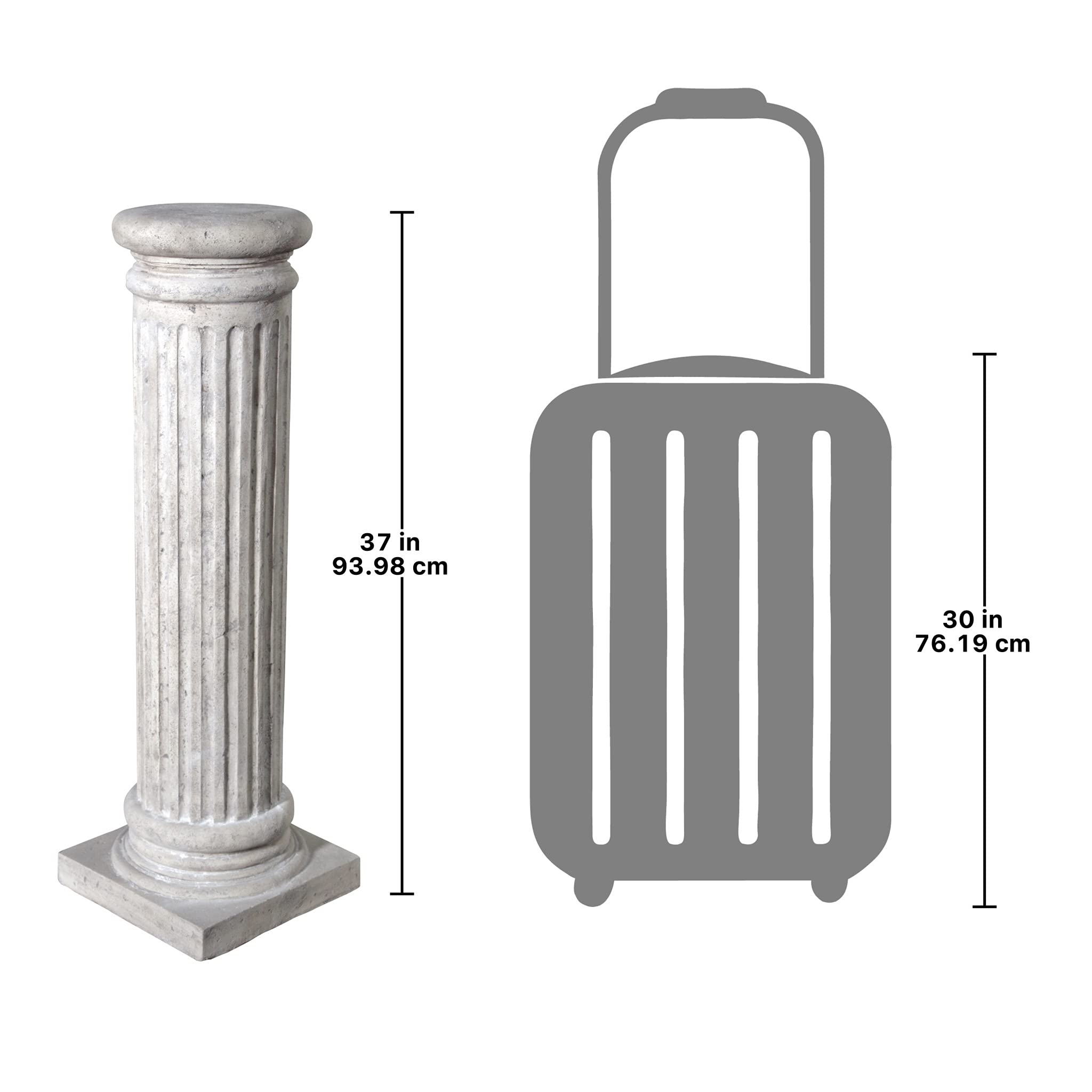 Design Toscano NE60405-Parent Classical Greek Fluted Plinth: Medium ...