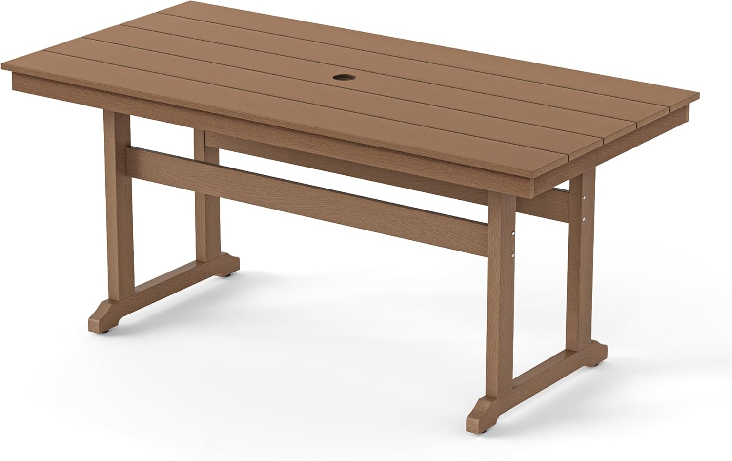 Amazon.com : Homenjoy Rectangle Outdoor Dining Tables for 6, HDPE ...