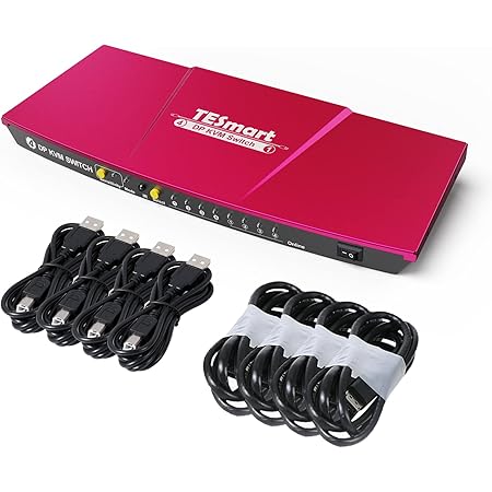 Amazon.com: StarTech.com 4 Port DisplayPort KVM Switch w/ Audio - USB ...