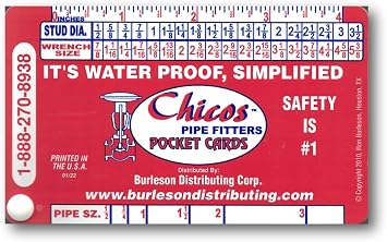 Amazon.com: CHICO'S PIPE FITTER'S POCKET CARDS : CHICOS: Health & Household