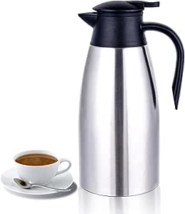 Amazon.com: 71 Oz Thermal Coffee Carafe Insulated Jug 304 Stainless Steel Double Walled Vacuum ...