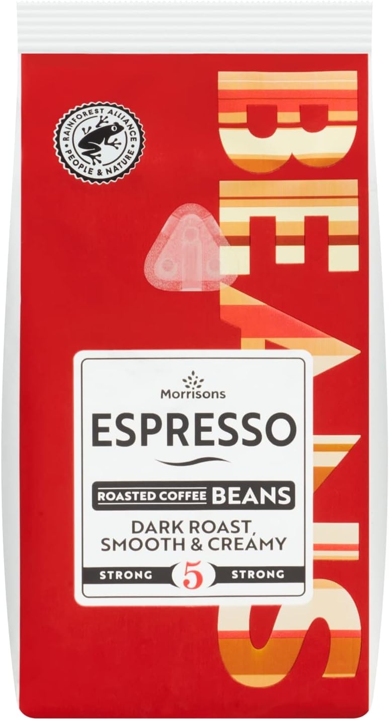 Morrisons Espresso Roasted Coffee Beans, 227 g : Amazon.co.uk: Grocery