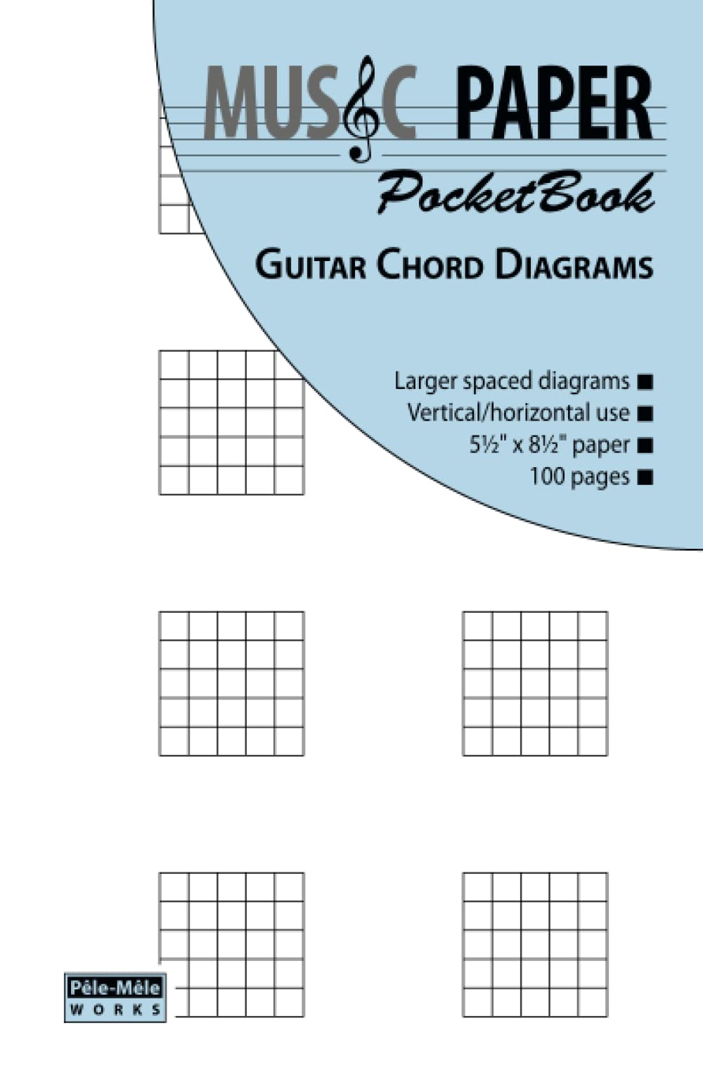 Amazon.com: MUSIC PAPER PocketBook - Guitar Chord Diagrams ...