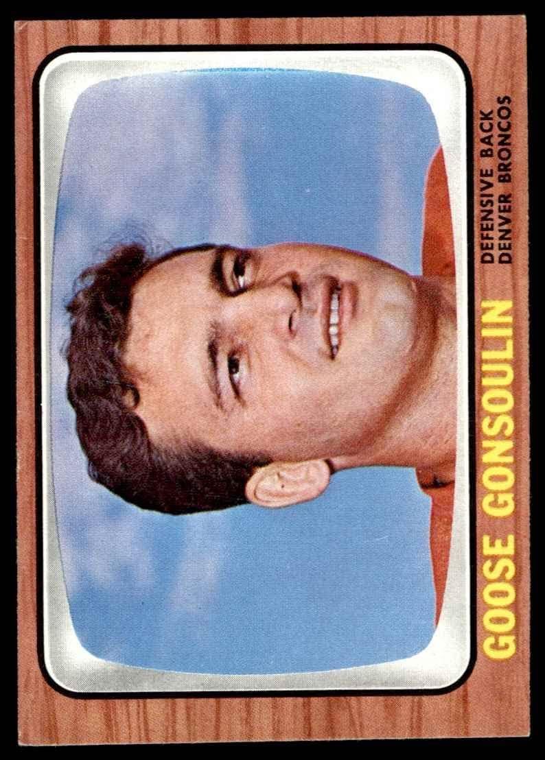 Amazon.com: 1966 Topps # 33 Goose Gonsoulin Denver Broncos (Football ...