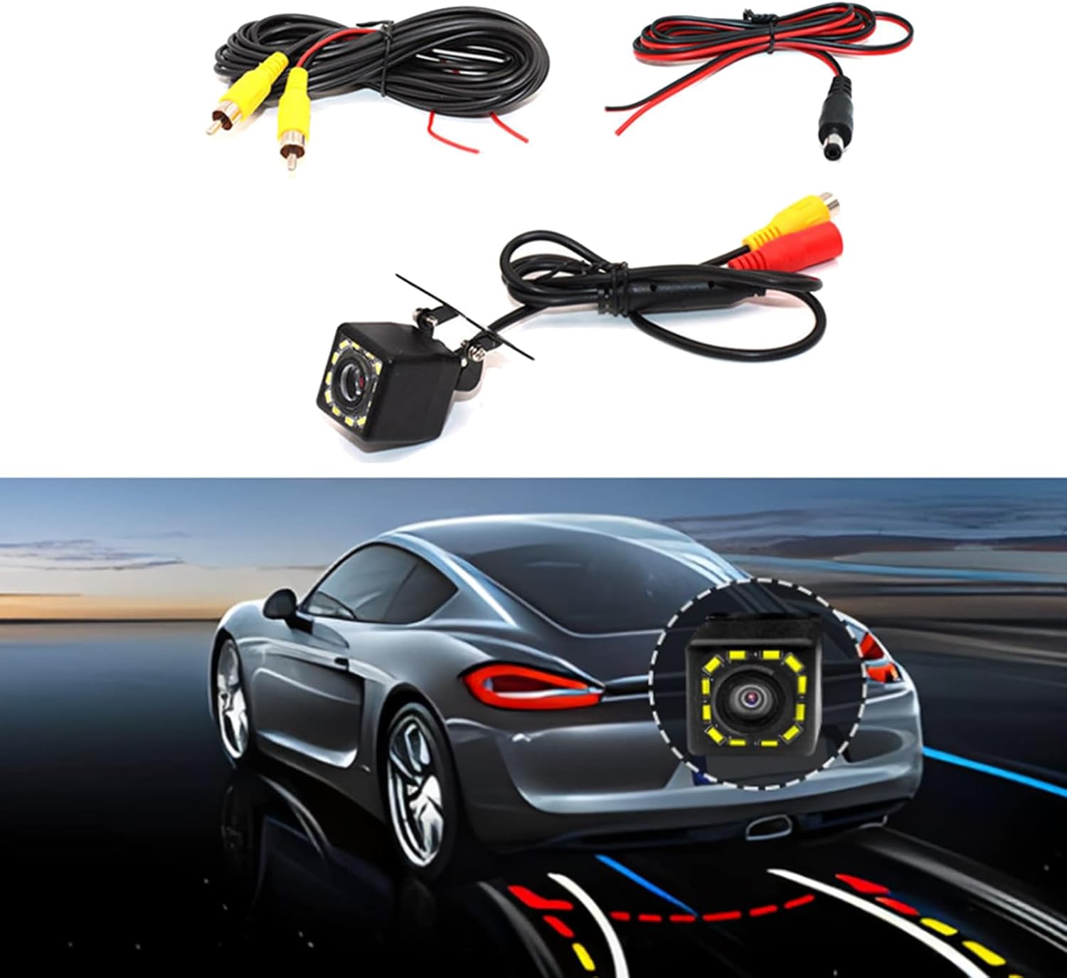 Amazon.com: Dewkou 1 PC HD Vehicle Backup Camera, 0.8In x 0.8In IP68 ...