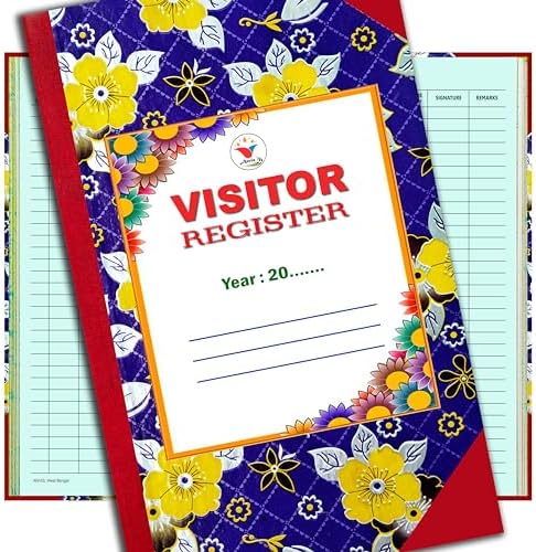 Visitor Register Book | 50 Sheet | 100 Pages | for Flat/House/Office ...