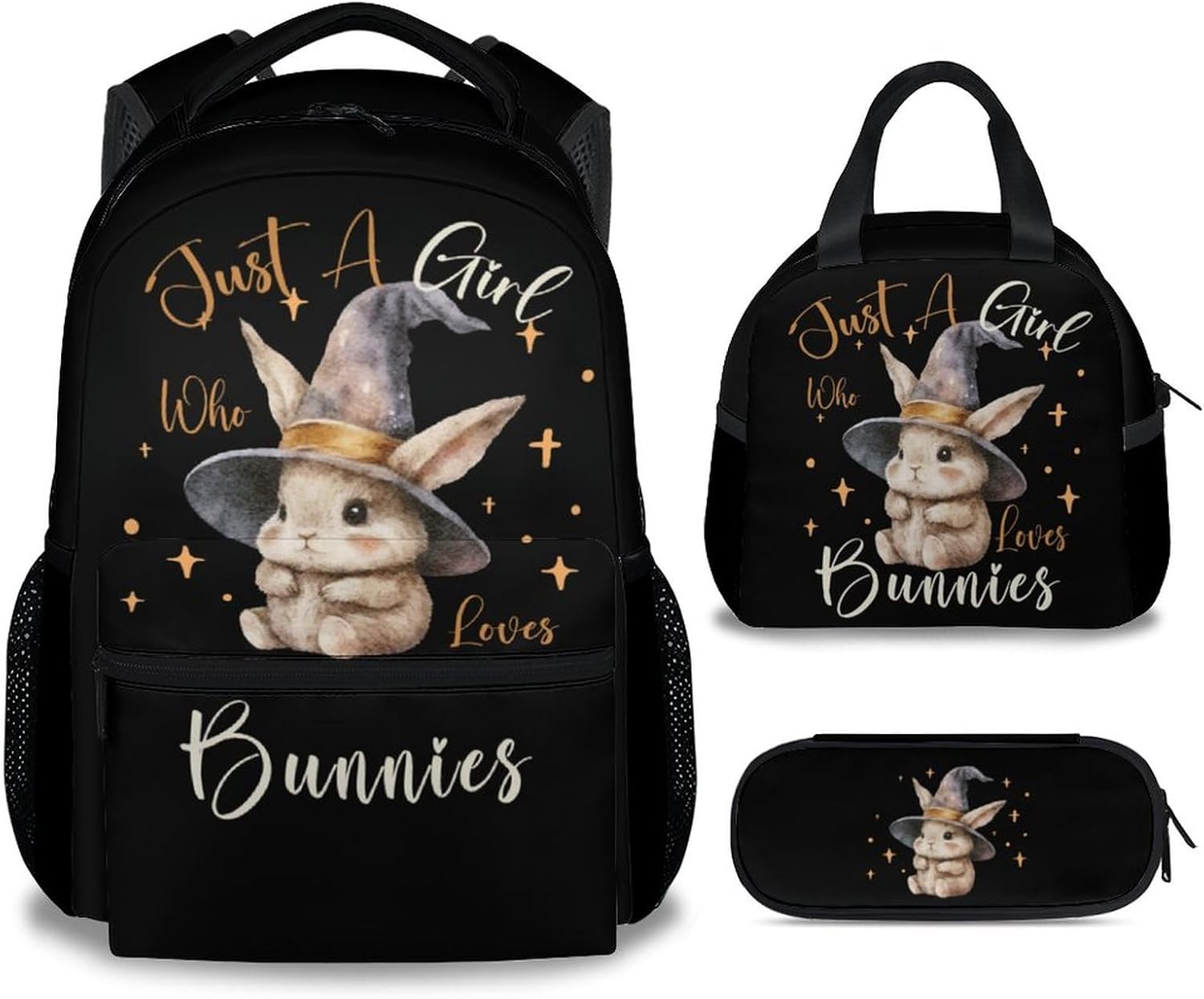 Amazon.com: FUZZYFIT Bunny Backpack with Lunch Box Set for Kids, 3 in 1 ...