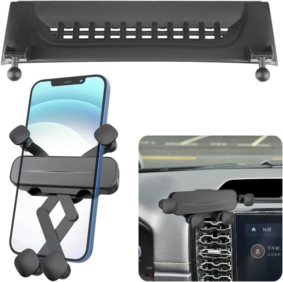 Amazon.com: LUNQIN Car Phone Holder for Ford Ranger Accessories 2024 ...