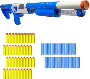 Amazon.com: AGM MASTECH Pump Action Lever Shotgun Foam Dart Blaster ...