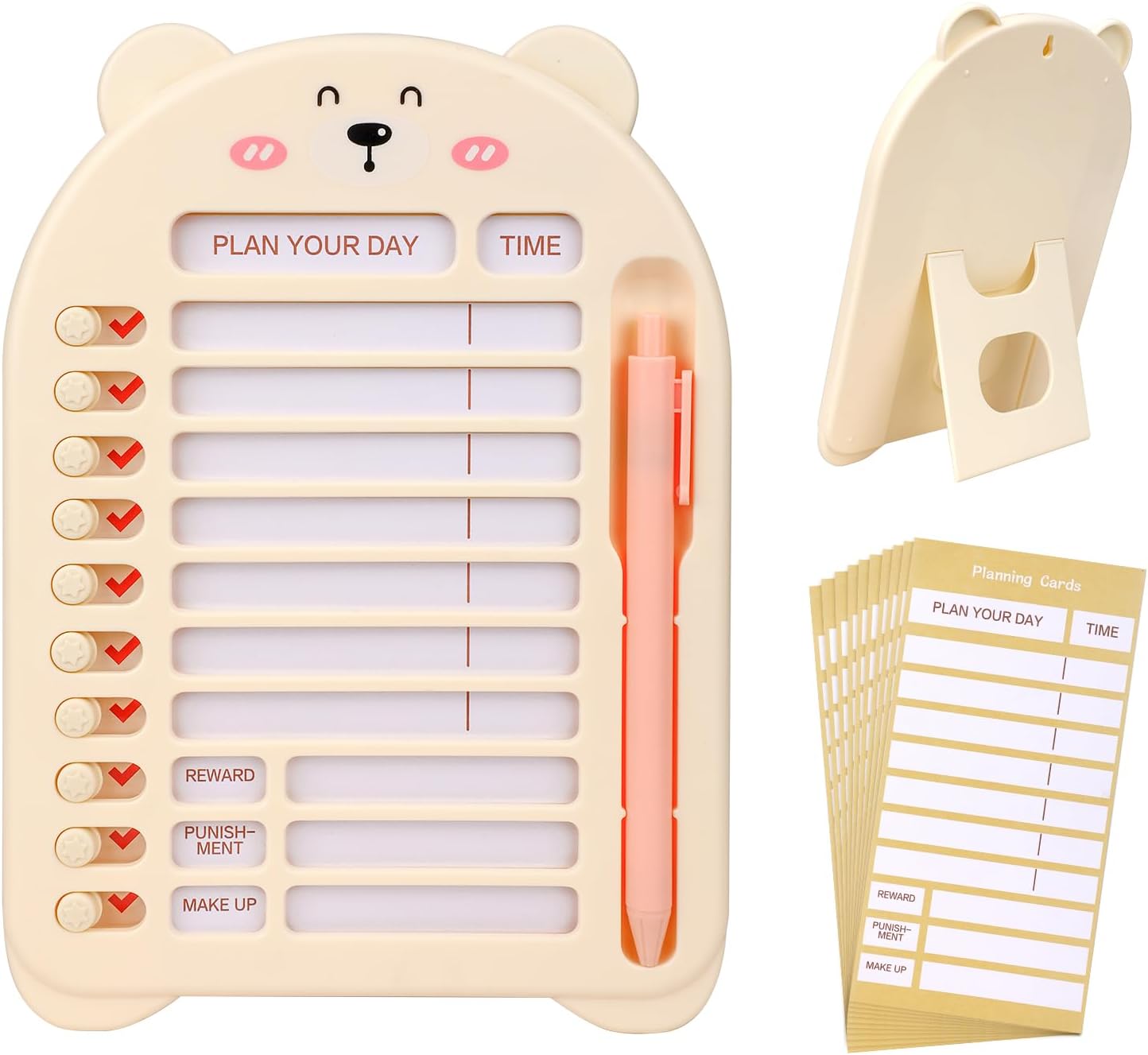 Vspek Memo Checklist Board, Punch in Daily and weekly Plan Board with ...