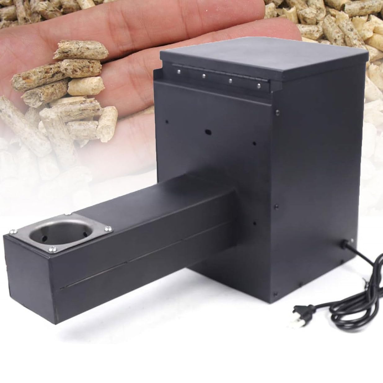Electric Wood Pellet Smoker Grill, Pellet BBQ Smoker Hopper Assembly ...