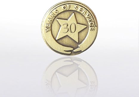 Amazon.com : Brass Anniversary Lapel Pin - 30 : Jewelry Pins : Office ...