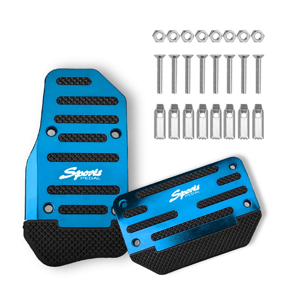 Amazon.com: Zufoty 2PCS Car Pedal Covers, Premium Aluminum Alloy Non ...