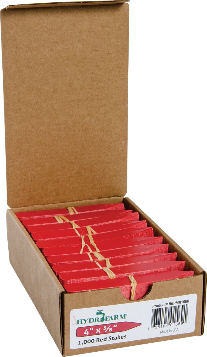 Amazon.com: Hydrofarm Macore Co HGPMR1000, 4 x 5/8", Red Plant Stake ...