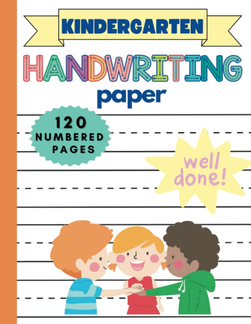 Amazon.com: Kindergarten Handwriting Paper: 120 Numbered Practice Pages ...
