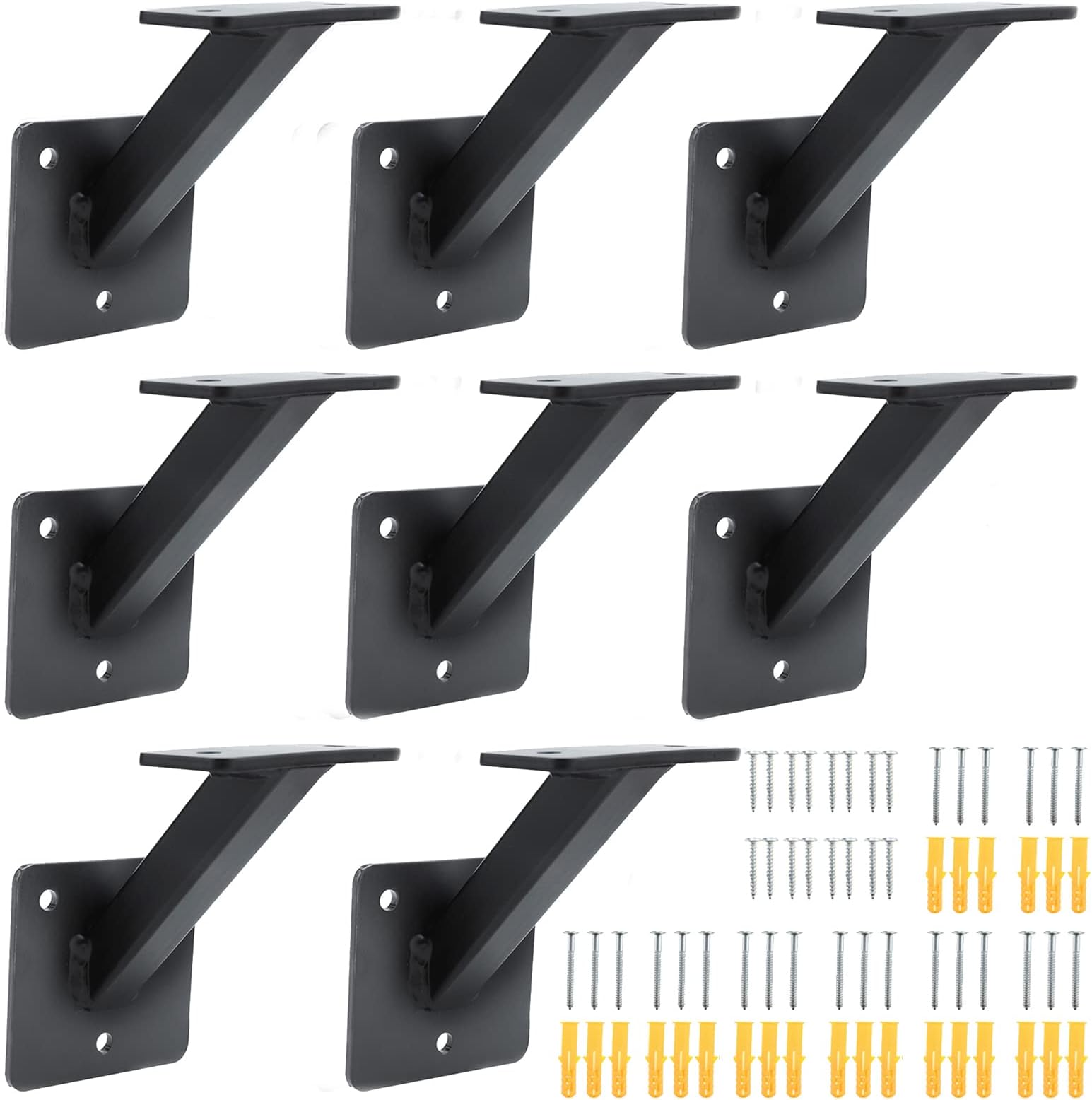 Amazon.com: RealPlus Handrail Brackets for Staircase Heavy Duty Steel ...