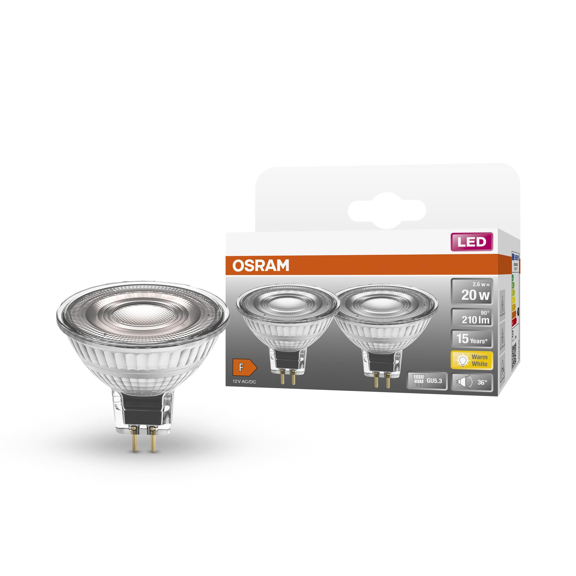 OSRAM Niedervolt-LED-Reflektorlampen MR16 mit Retrofit-Stecksockel ...