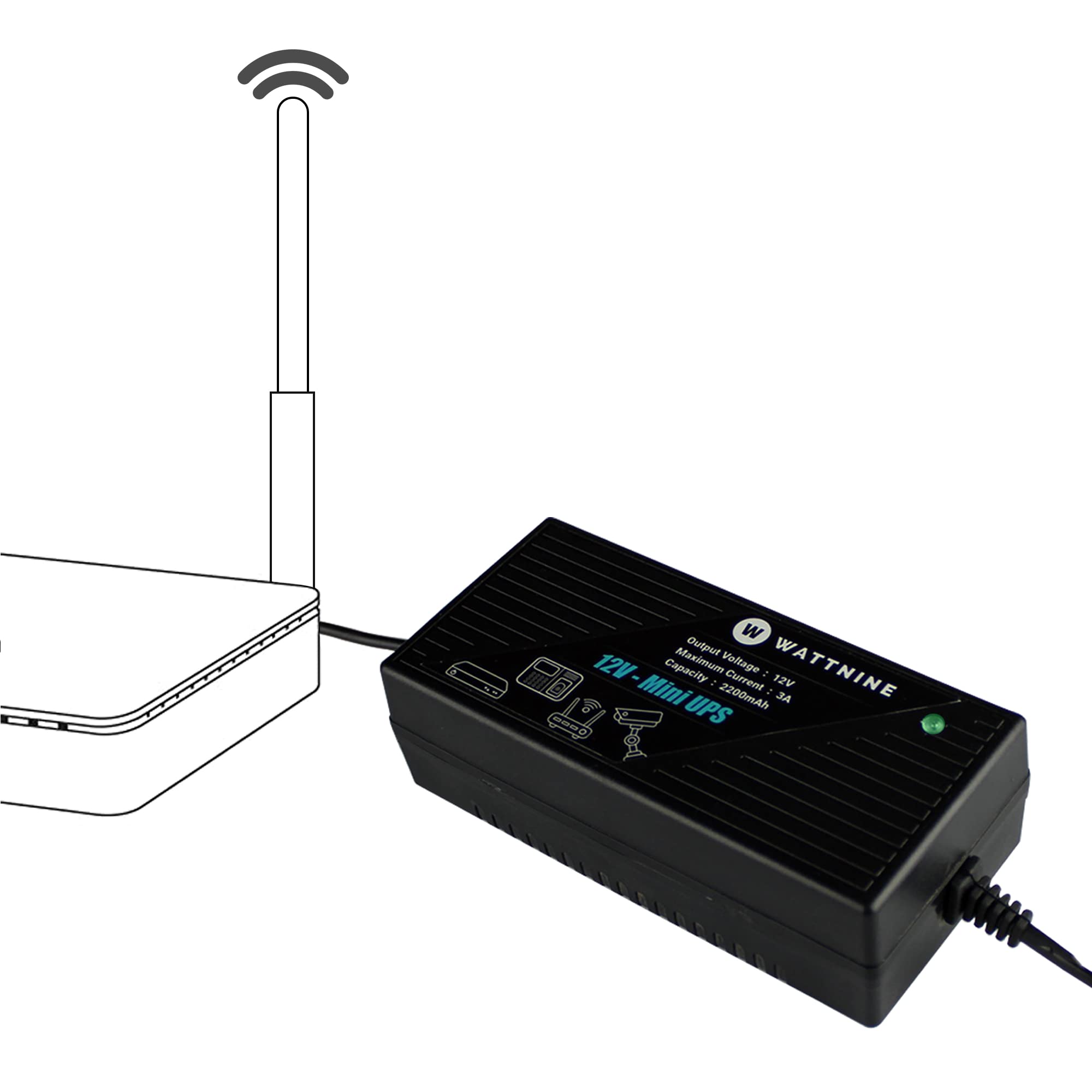 Wattnine Mini Ups For Wifi Router 12v 3a Output Power | Desertcart Botswana