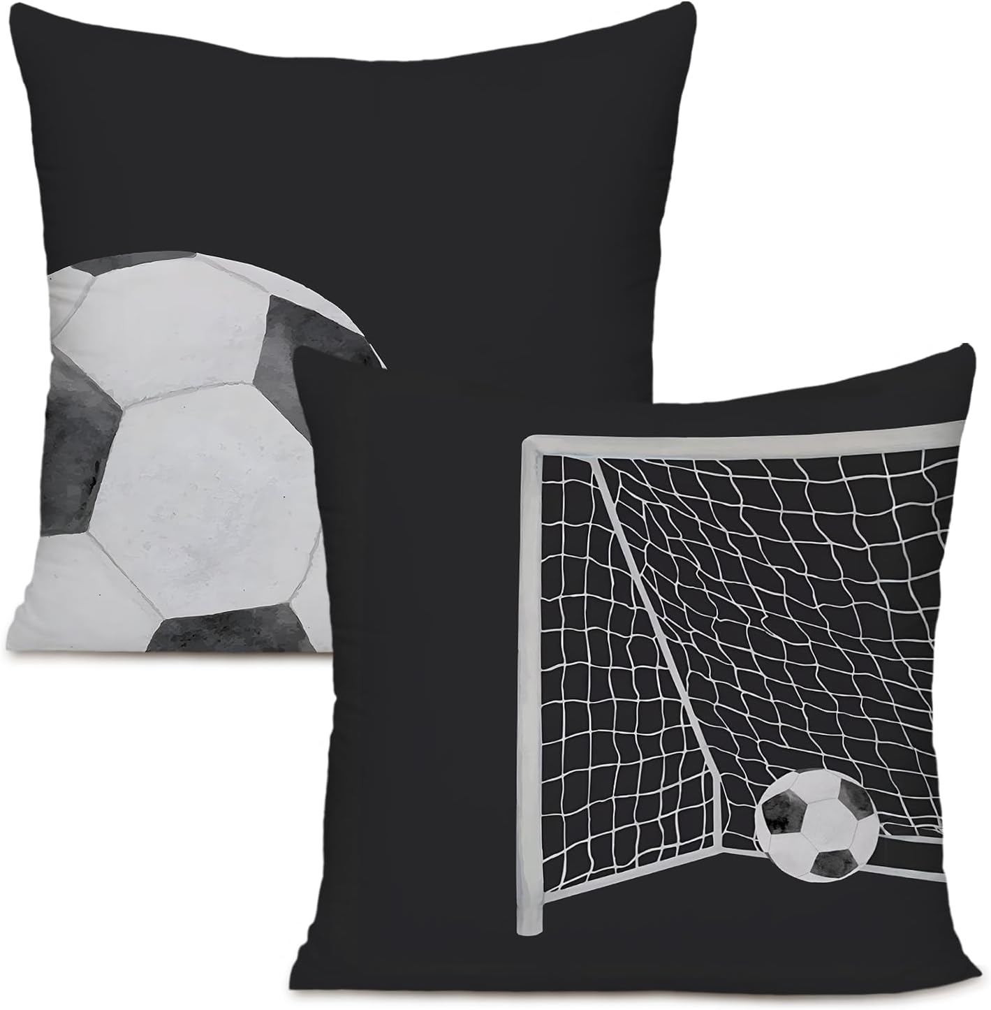 Amazon.com: KAIOUS Soccer Ball Pillow Covers, Soccer Ball Sports Throw ...