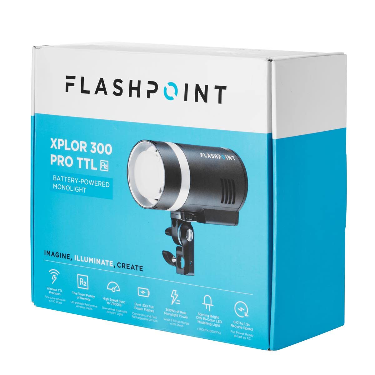 Flashpoint Lights Flashpoint XPLOR 300 Pro TTL R2 Portable Monolight ...